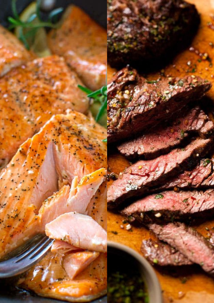 un tableau des températures de cuisson recommandées pour différentes ...